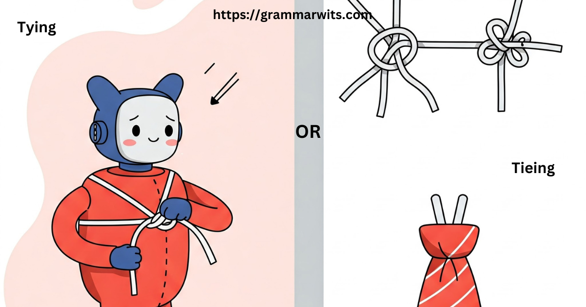 Tying or Tieing? The Right Way to Spell It