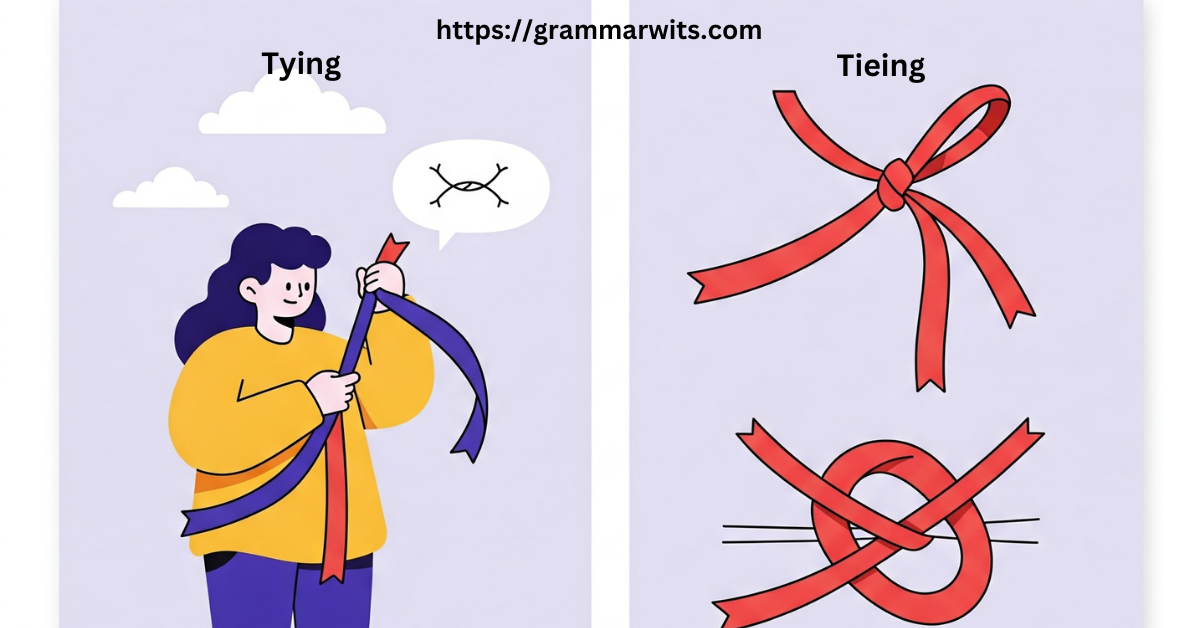 Tying or Tieing? The Right Way to Spell It
