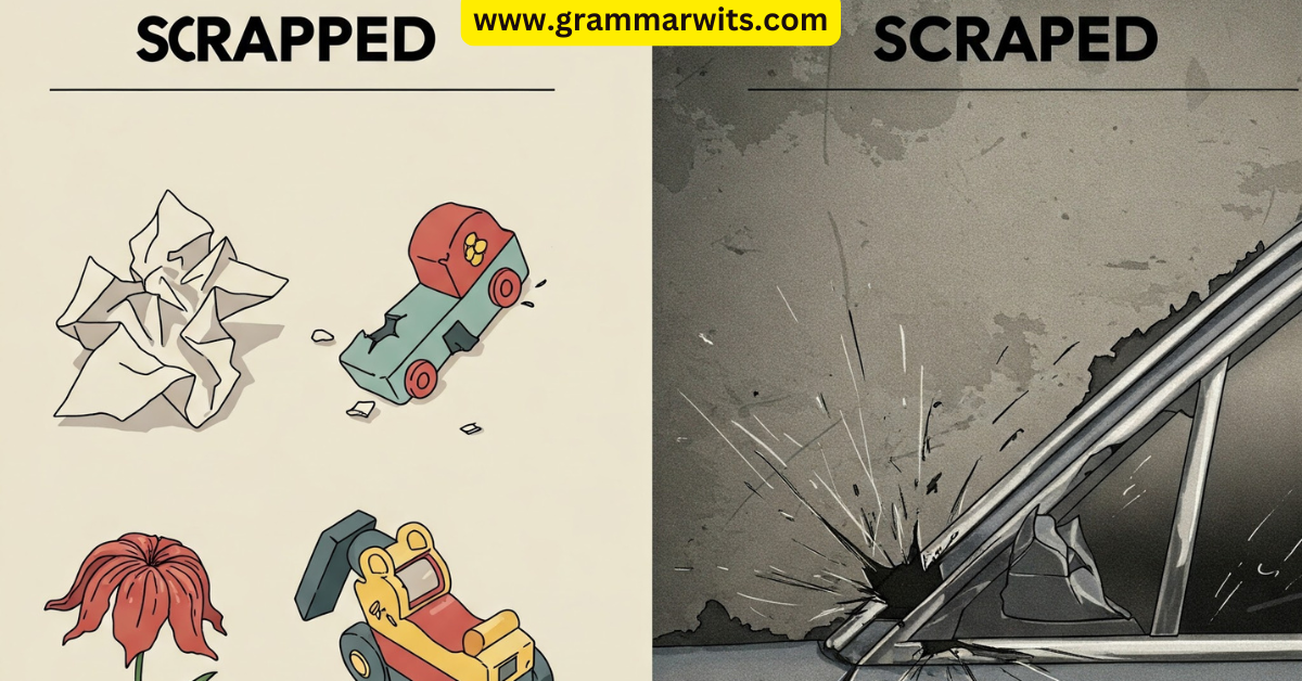 Is it Scrapped or Scraped? Let’s Clarify the Confusion