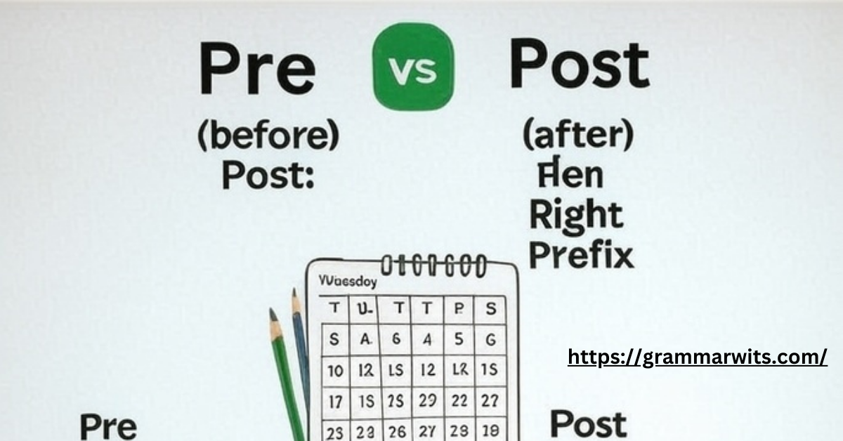 Pre vs Post: Which Prefix to Use?