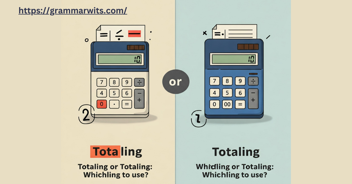 Totalling or Totaling Which Spelling to Use?
