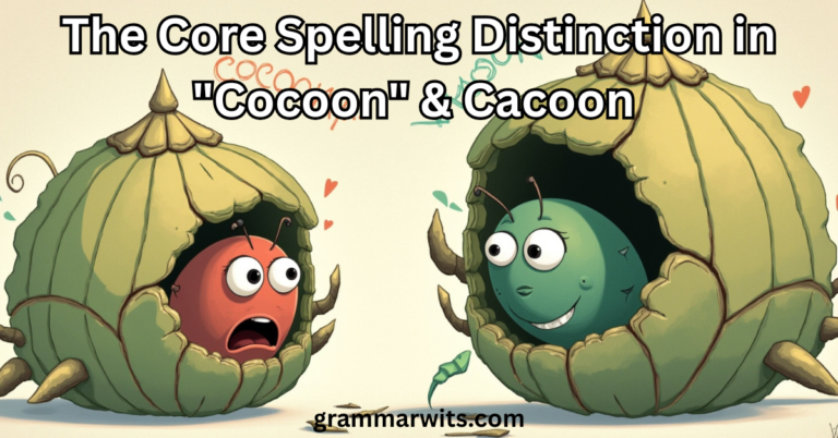 Cacoon or Cocoon Which Spelling is Correct