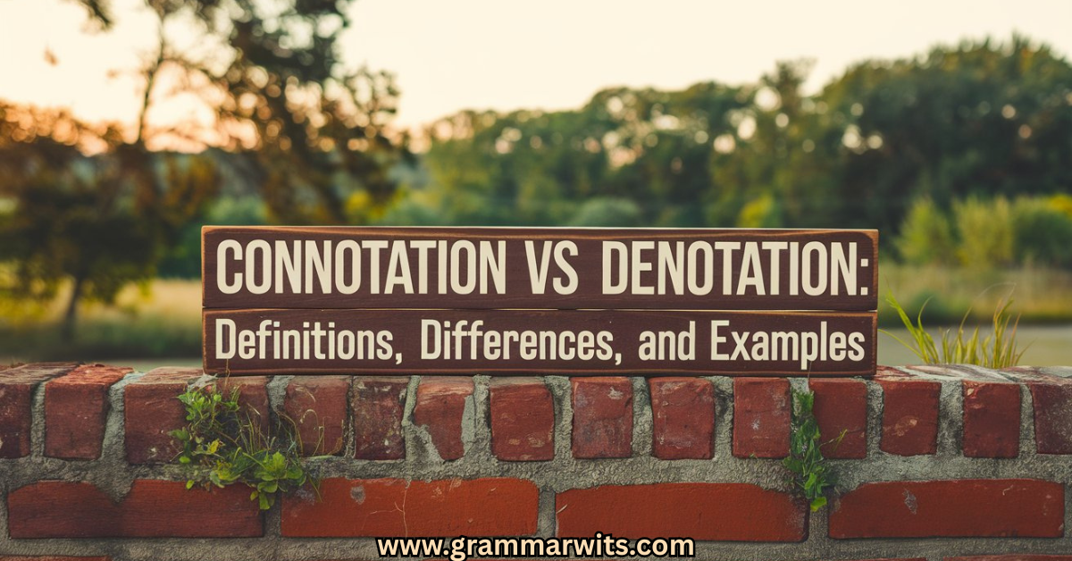 Connotation vs Denotation: Definitions, Differences, and Examples