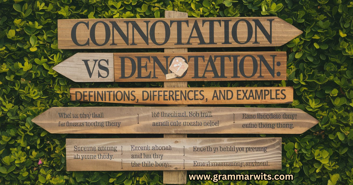 Connotation vs Denotation: Definitions, Differences, and Examples