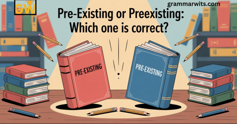 Pre-Existing or Preexisting: Which One is Correct?