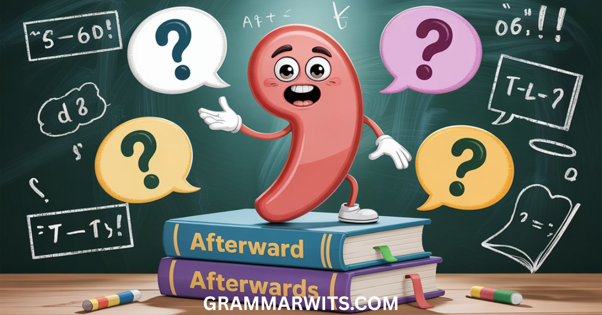 Afterward vs Afterwards : Is There any Difference