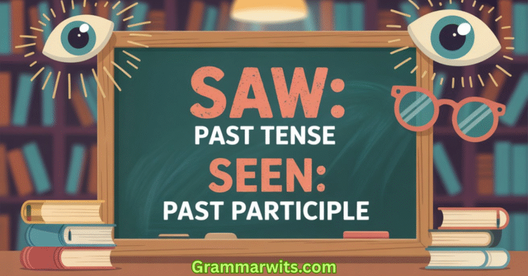 What is the Past Tense of See and its Past Participle?