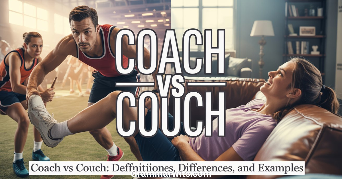 Coach vs Couch: Definitions, Differences, and Examples